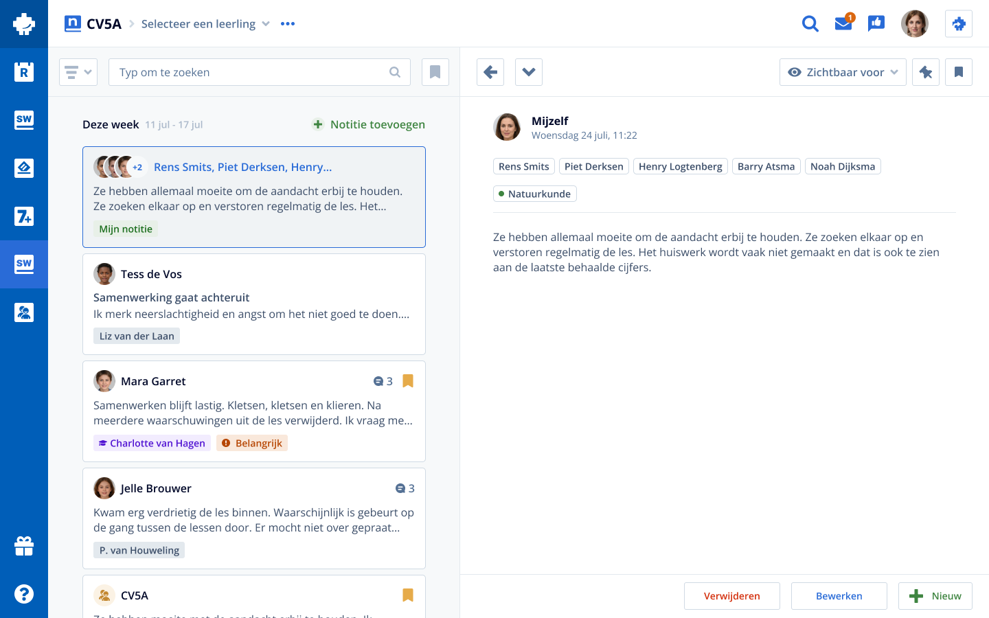 Notitieboek vervangt lijstjes en mailtjes bij De Berkenschutse - Somtoday